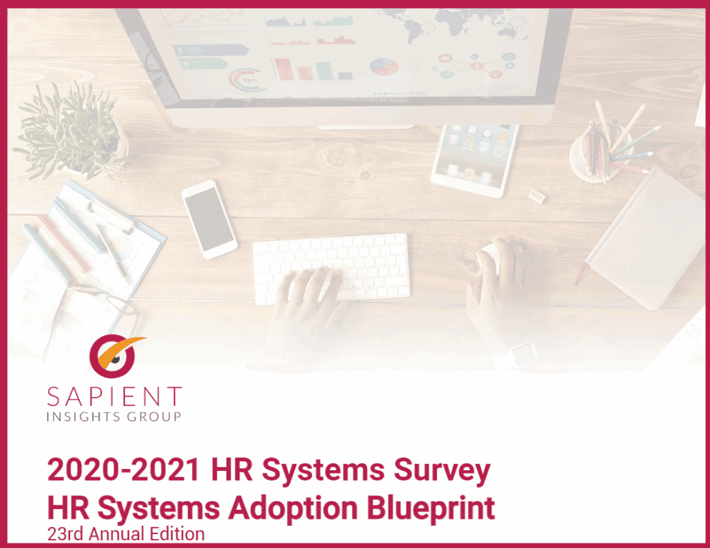 2020-2021 HR Systems Adoption Blueprint - Sapient Insights Group