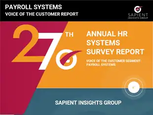 27th Annual HR Systems Segment Report: Payroll Systems - Sapient ...